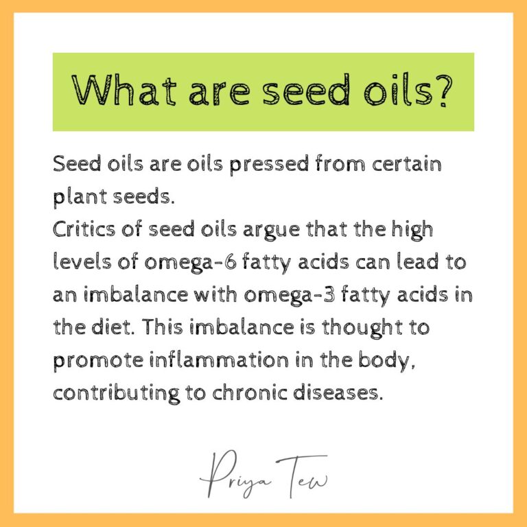 Are Seed Oils bad for my health and toxic? - Dietitian UK