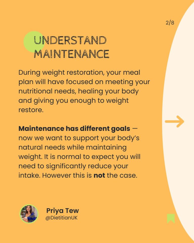 How to adapt to a Maintenance Meal Plan for Anorexia recovery ...