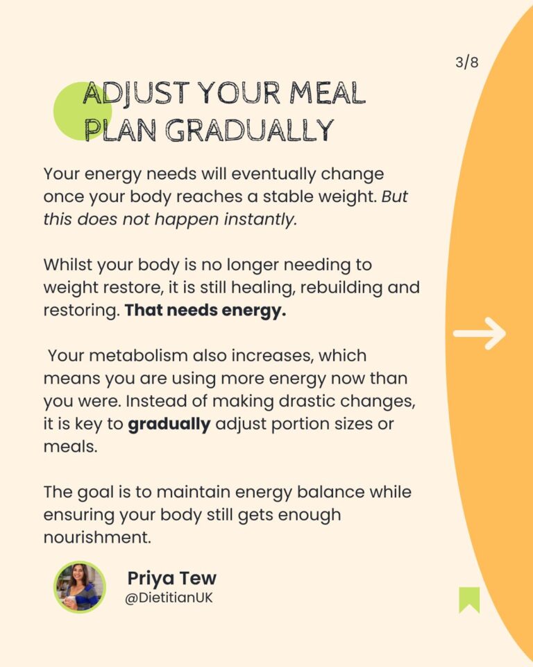 How to adapt to a Maintenance Meal Plan for Anorexia recovery ...